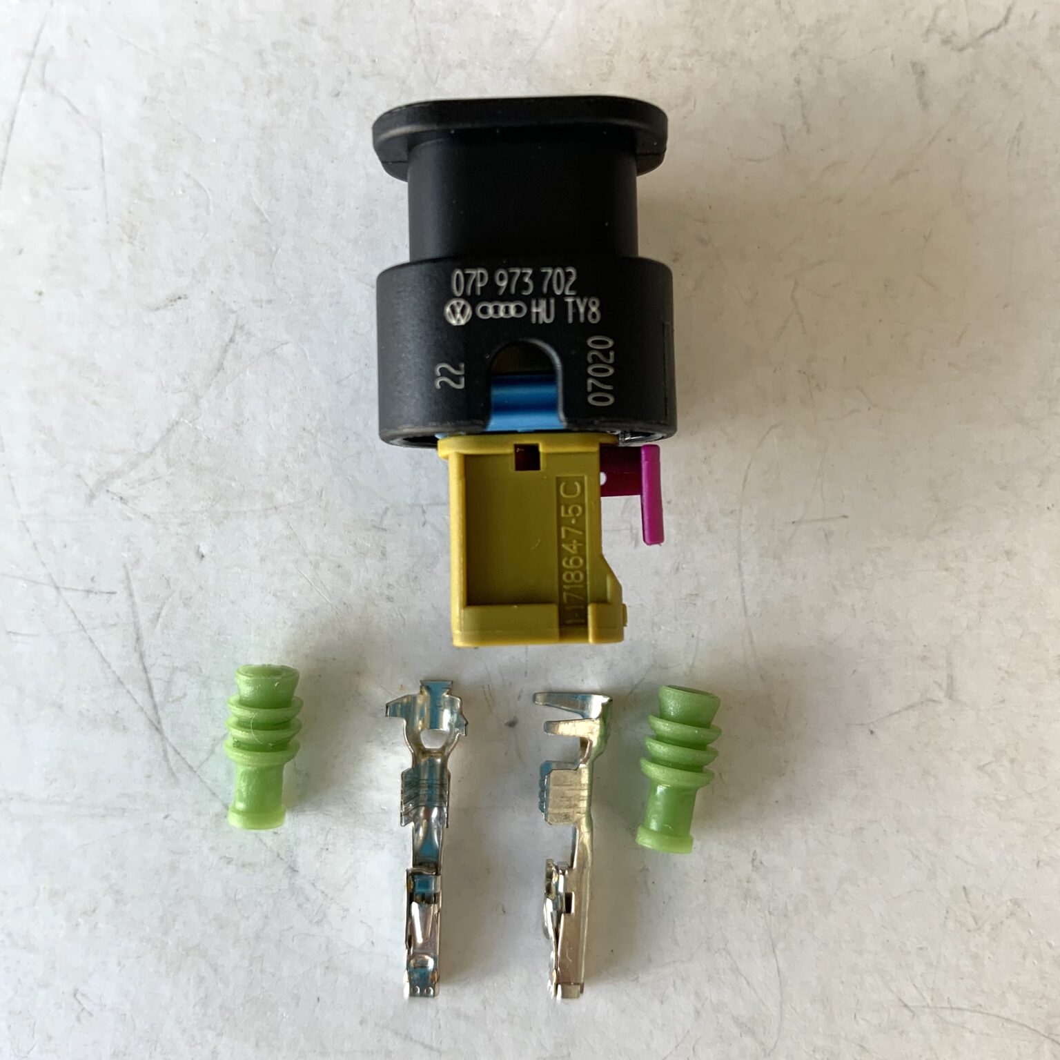 AUDI VW 07P973702 роз’єм 2 pin 1.2 mm Hungary AMP оригінал (без дроту ...