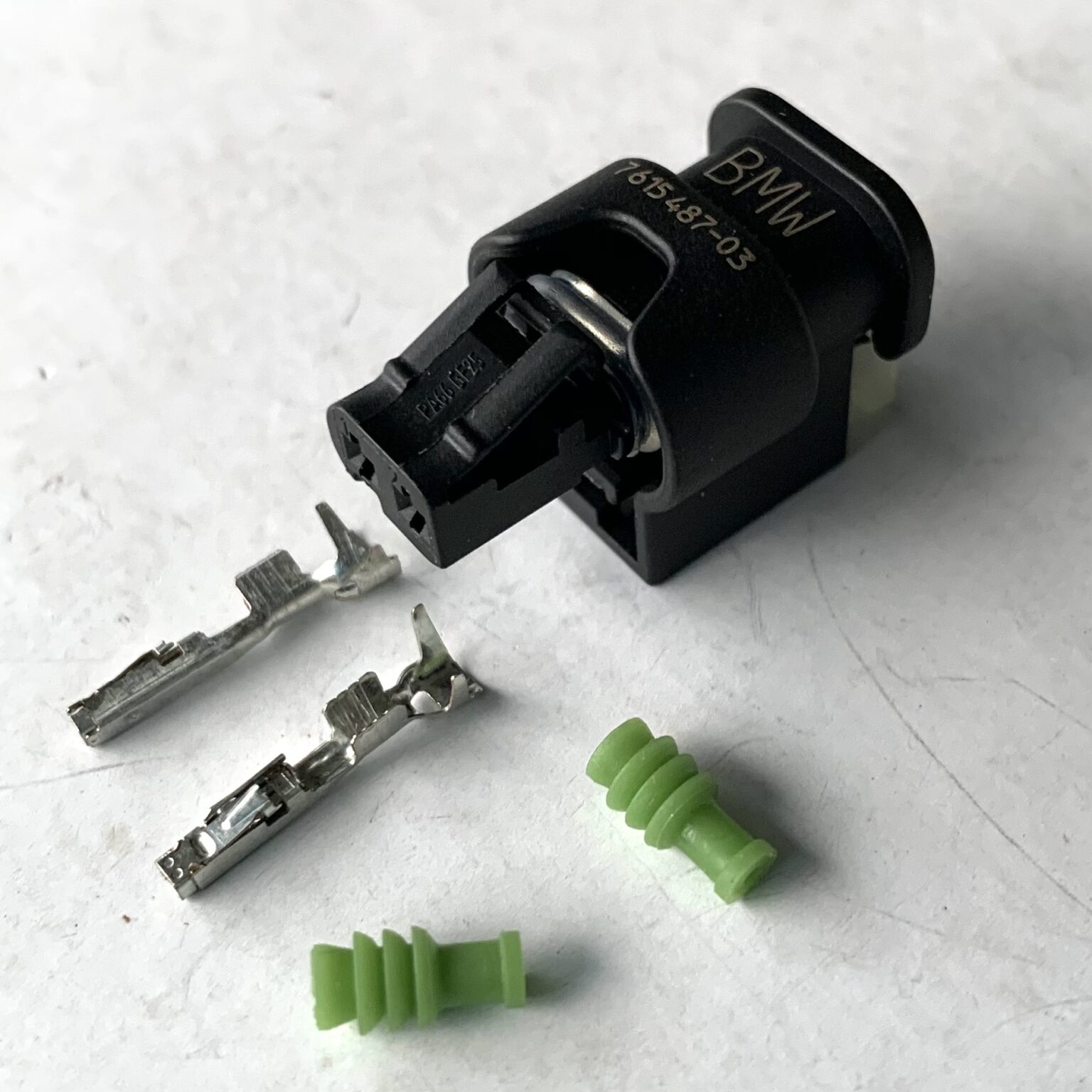 BMW 7615487-03 роз’єм 2 pin 1.2 mm оригінал (без дроту) - Auto-Kiev